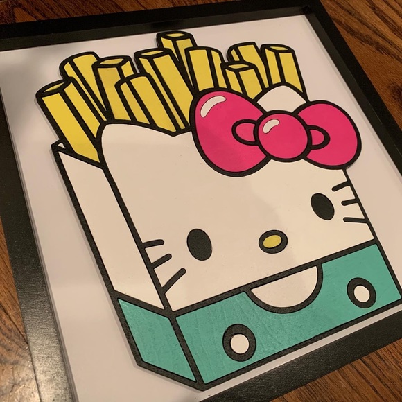 Hello Kitty | Wall Decor | Hello Kitty Handmade Laser Fit Wood | Poshmark